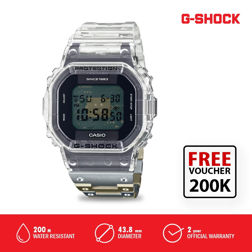 Jual Casio G-Shock Jam Tangan Digital Pria Original DWE-5640RX-7DR | Shopee Indonesia