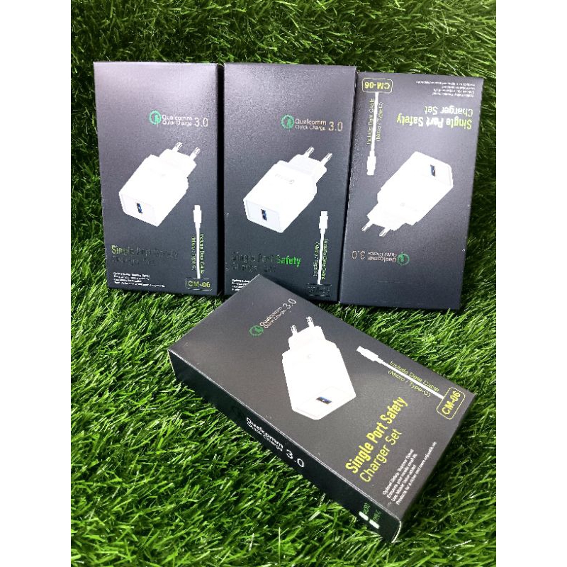 Jual Charger 3A / charger 3A/3.1A REAL NEW CM-06 QUALCOMM CHARGER FOR ...
