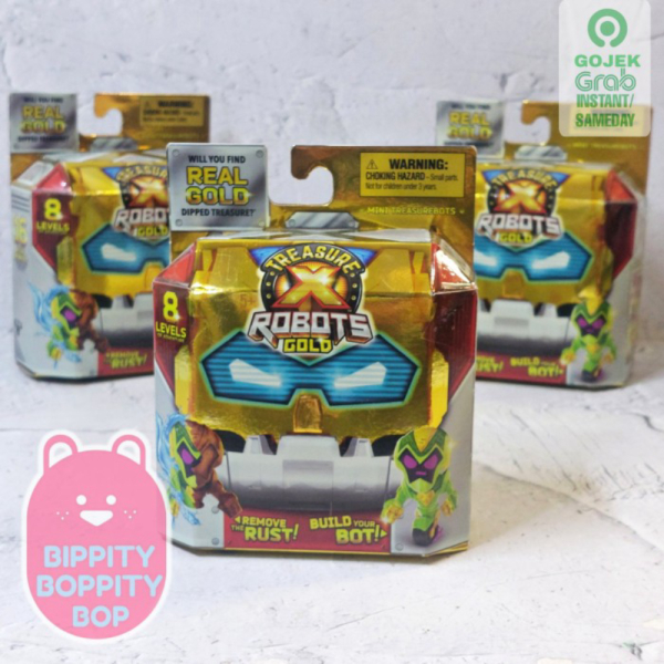 Jual Promo Treasure X Robots Gold Mini Robot by Moose Toys Murah ...