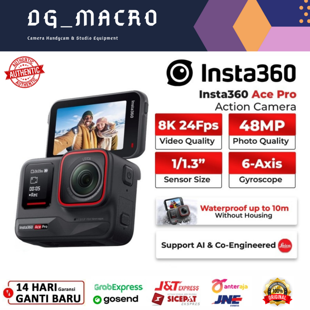 Jual Insta360 Ace Pro 8K Action Camera Insta 360 AcePro Garansi Resmi | Shopee Indonesia