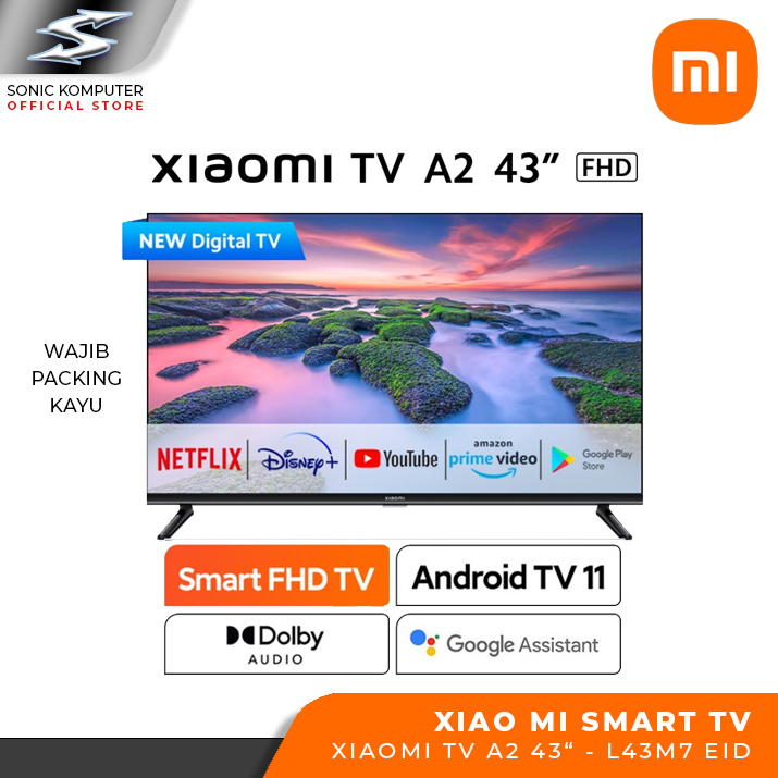 Jual Xiaomi Mi TV A2 43" L43M7 EID - FHD WiFi Smart Android TV Digital ...