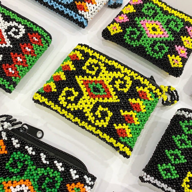 Jual Dompet Manik Mini Koin etnik khas Borneo kalimantan ART N2A7 ...