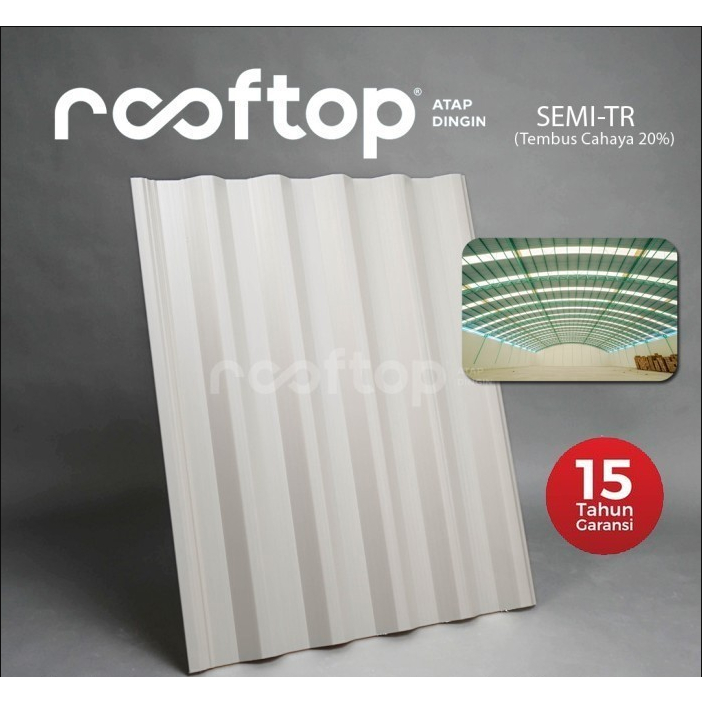 Jual Atap uPVC Rooftop Semi Transparan Tebal 12mm Rumah Gedung Ruko 2 ...