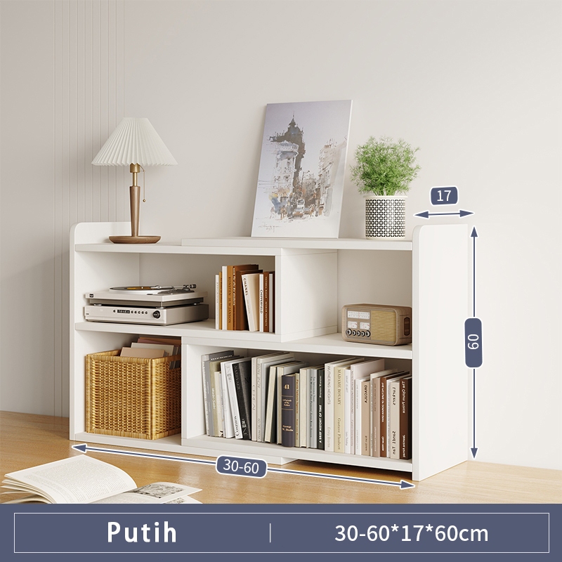 Jual Rak Buku Organizer Rak Kayu Rak Pajangan Portable Rak Multifungsi ...