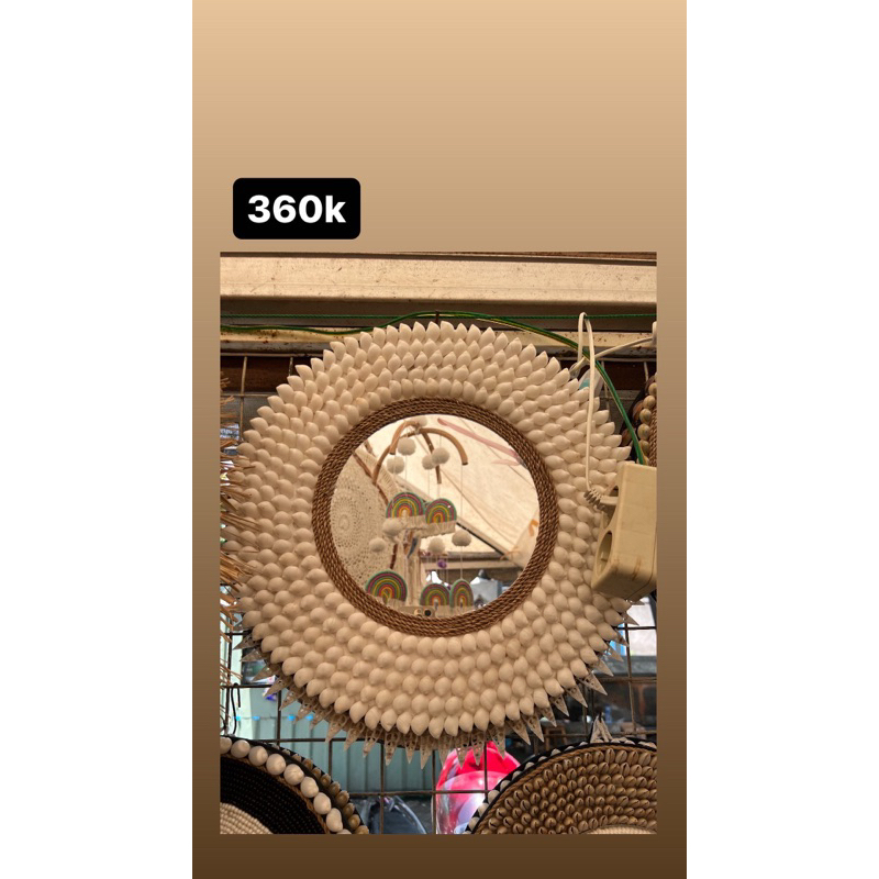 Jual hiasan cermin kerang premium diy khas bali | Shopee Indonesia