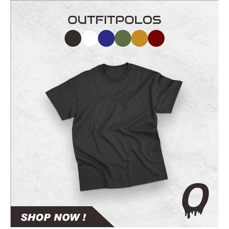 Jual KAOS POLOS LENGAN PENDEK COTTON COMBED 24’S BERLABEL/POLOSAN ...