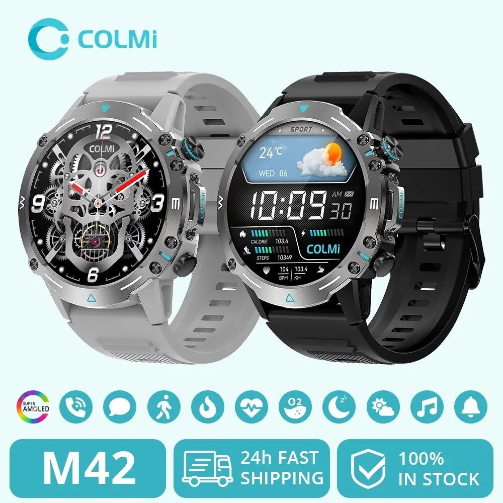 Jual COLMI M42 Smartwatch 1.43'' AMOLED Display Voice Call Military ...