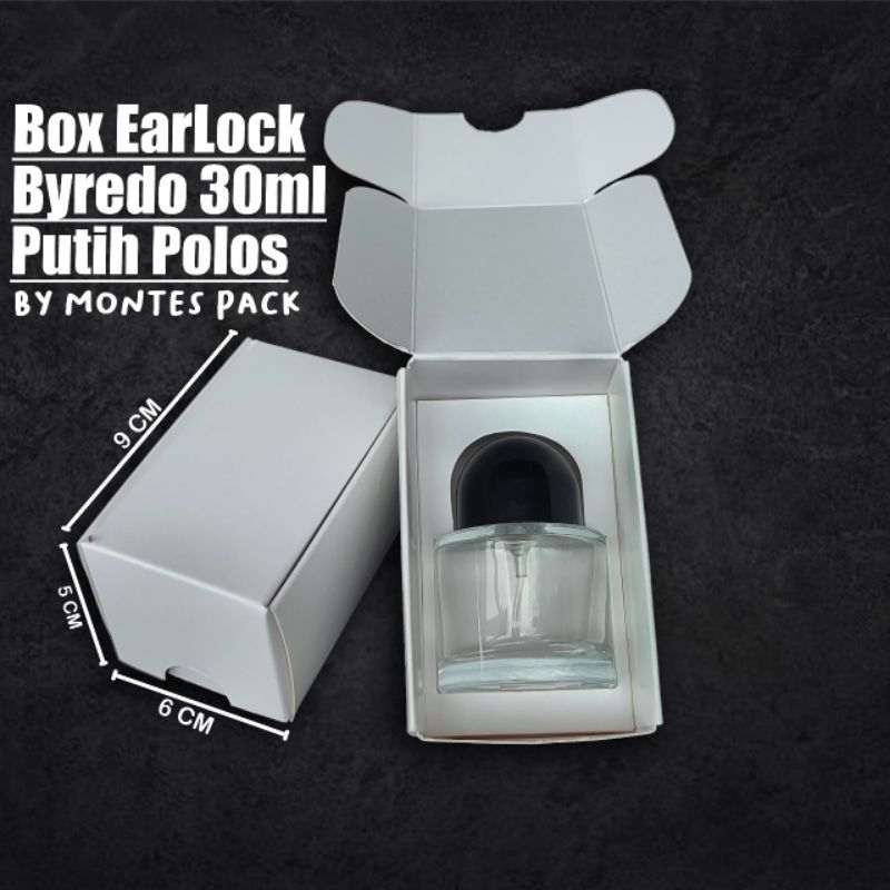 Jual BOX EARLOCK | untuk botol byredo 30ml | box parfum earlock Putih hitam | Shopee Indonesia