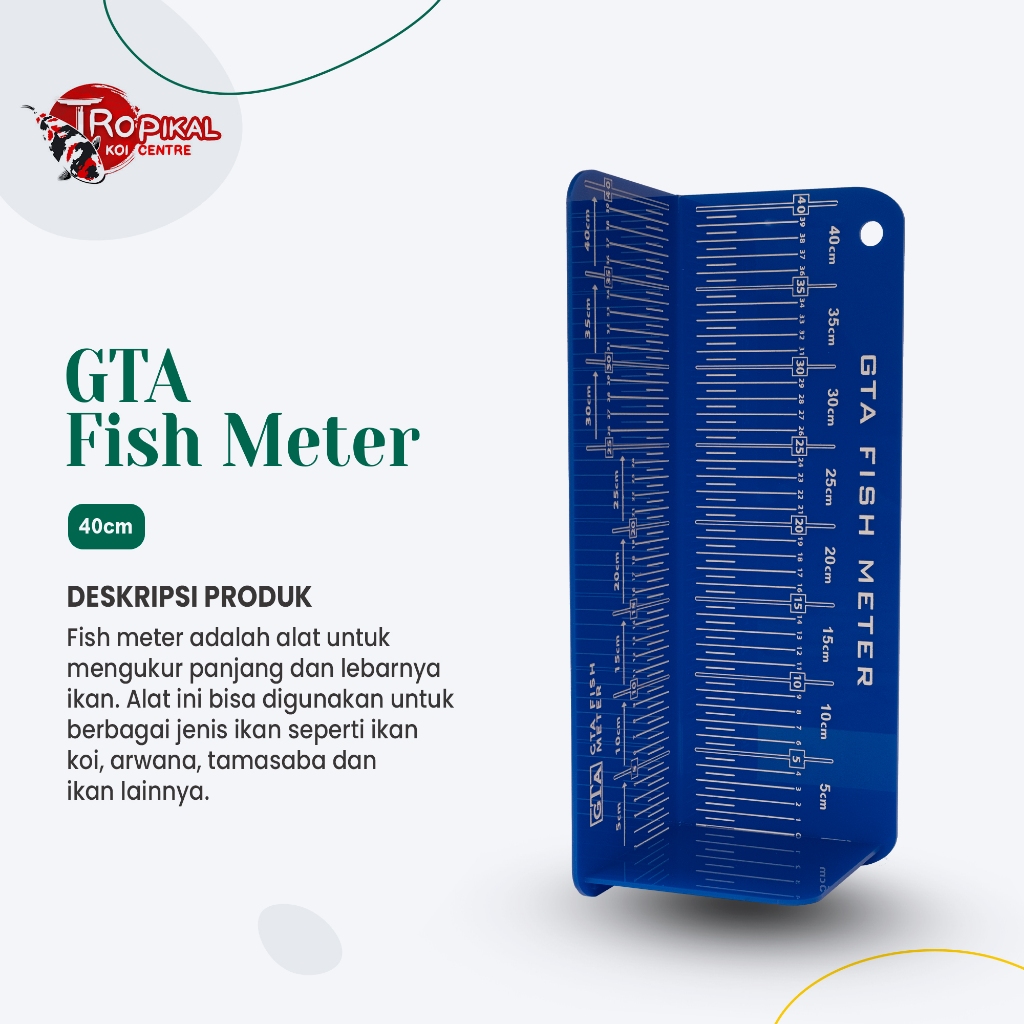 Jual TKC Fish Meter Alat Pengukur Ikan Penggaris Ikan 40 cm - Tropikal ...