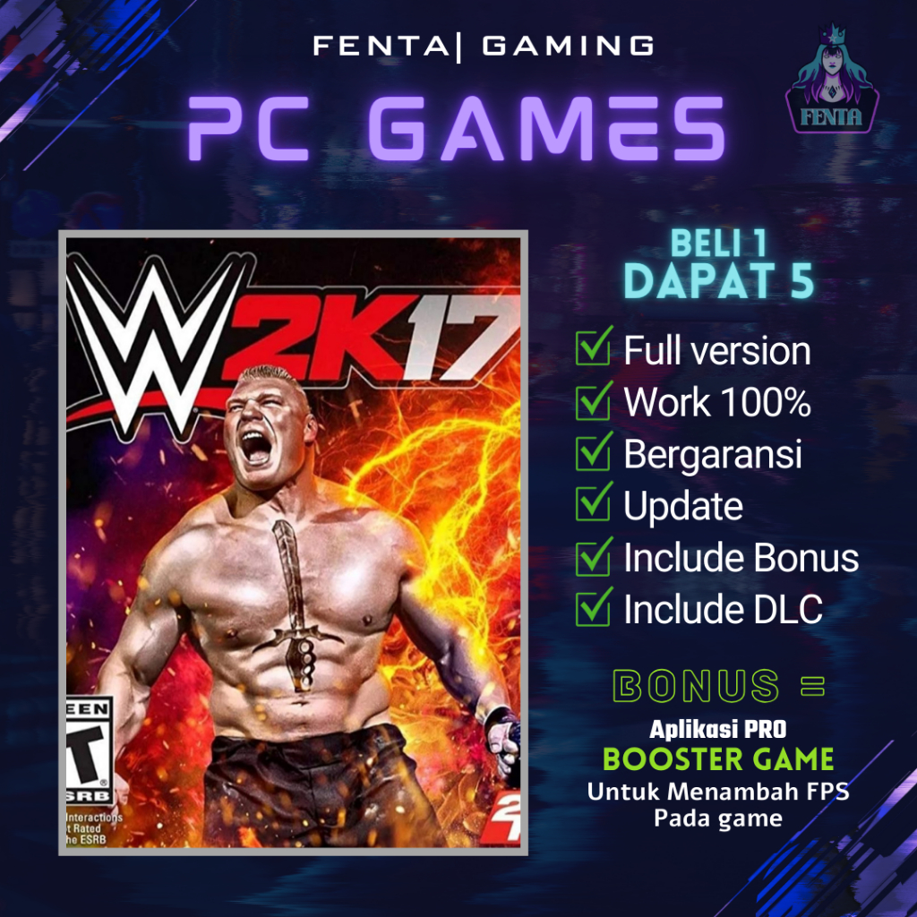 Jual WWE 2K17 - GAME PC - GAME LAPTOP | Shopee Indonesia