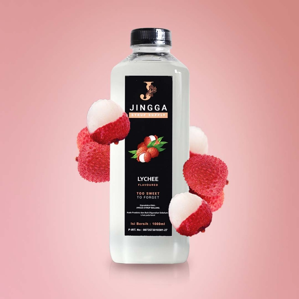 Jual JINGGA Lychee Syrup 1000 ml - Sirup Leci Untuk Mocktail Cocktail ...
