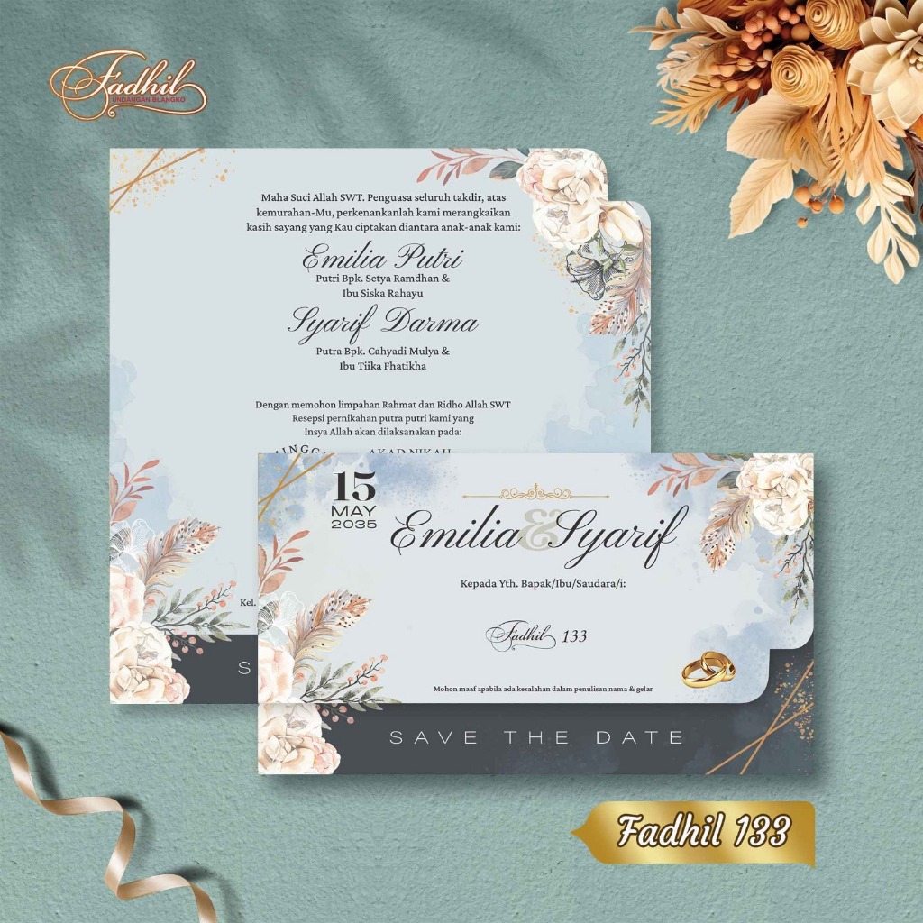 Jual FADHIL 133 Blanko Undangan | Blangko Undangan | Undangan Murah | Shopee Indonesia
