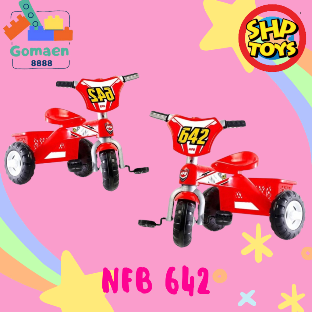 Jual Sepeda roda tiga anak tricycle SHP Toys NFB 642 | Shopee Indonesia