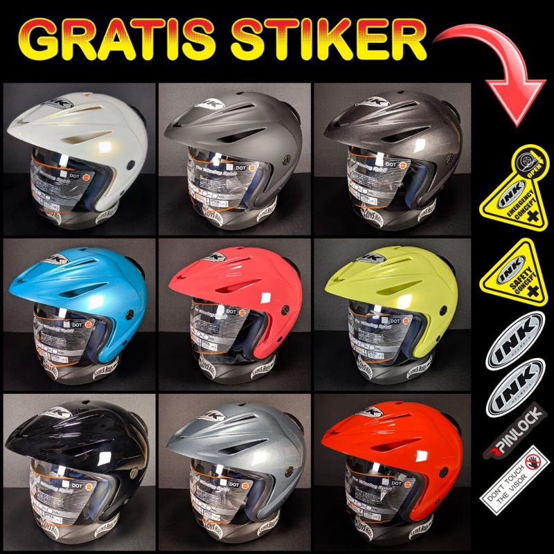 Jual HELM INK TOPI CX22 ORIGINAL CX 22 solid polos motif | Shopee Indonesia