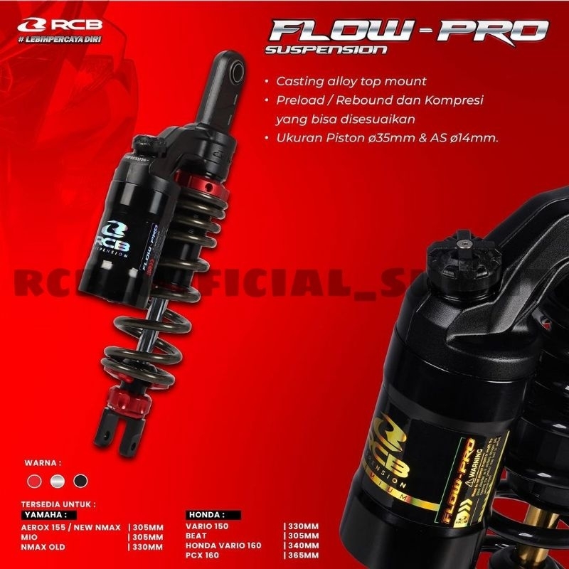 Jual SHOCK FLOW-PRO SUSPENSION NMAX/NMAX NEW/AEROX RCB | Shopee Indonesia