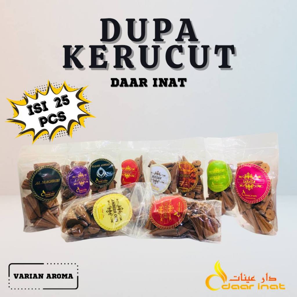 Jual Bukhur Kerucut Daar Inat isi 25 Pcs / Dupa kerucut gahru isi 25 ...