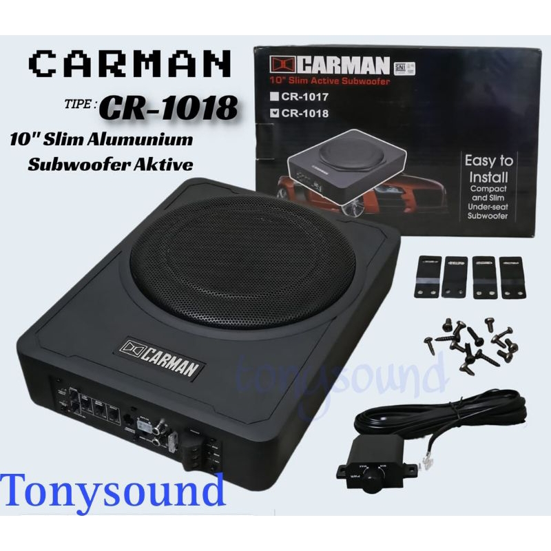 Jual Subwoofer Kolong 10 Inch Carman CR 1018 Subwoofer Aktif | Shopee Indonesia