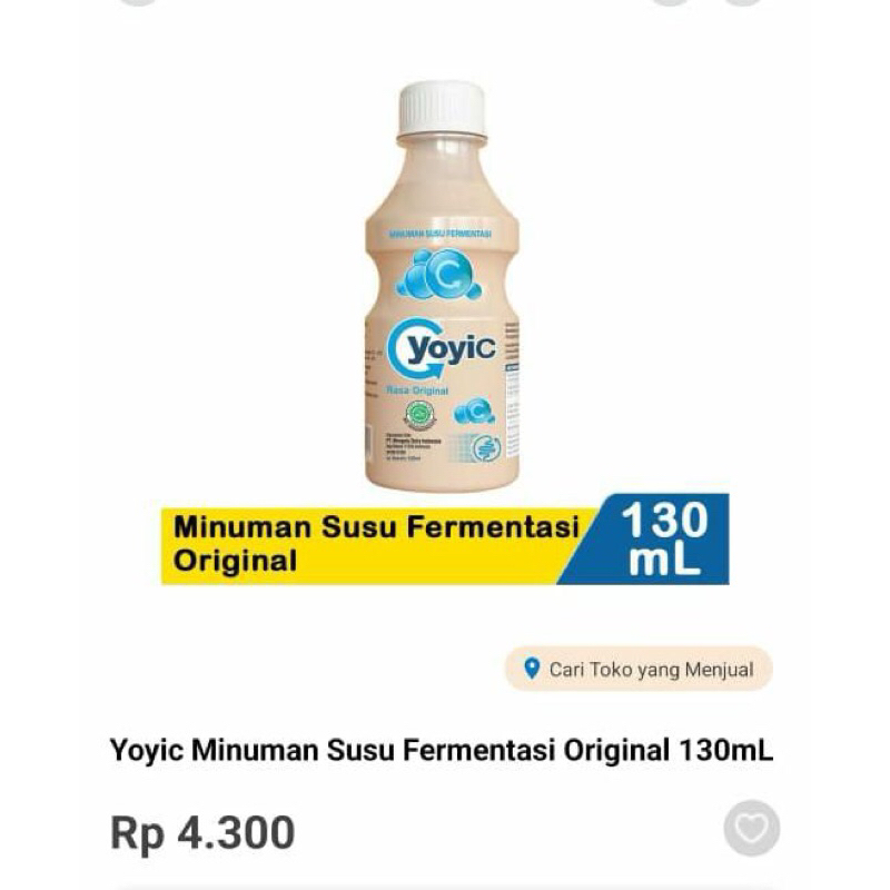 Jual Yoyic Minuman Susu Fermentasi Botol 130 ML(dapet 4botol) | Shopee ...