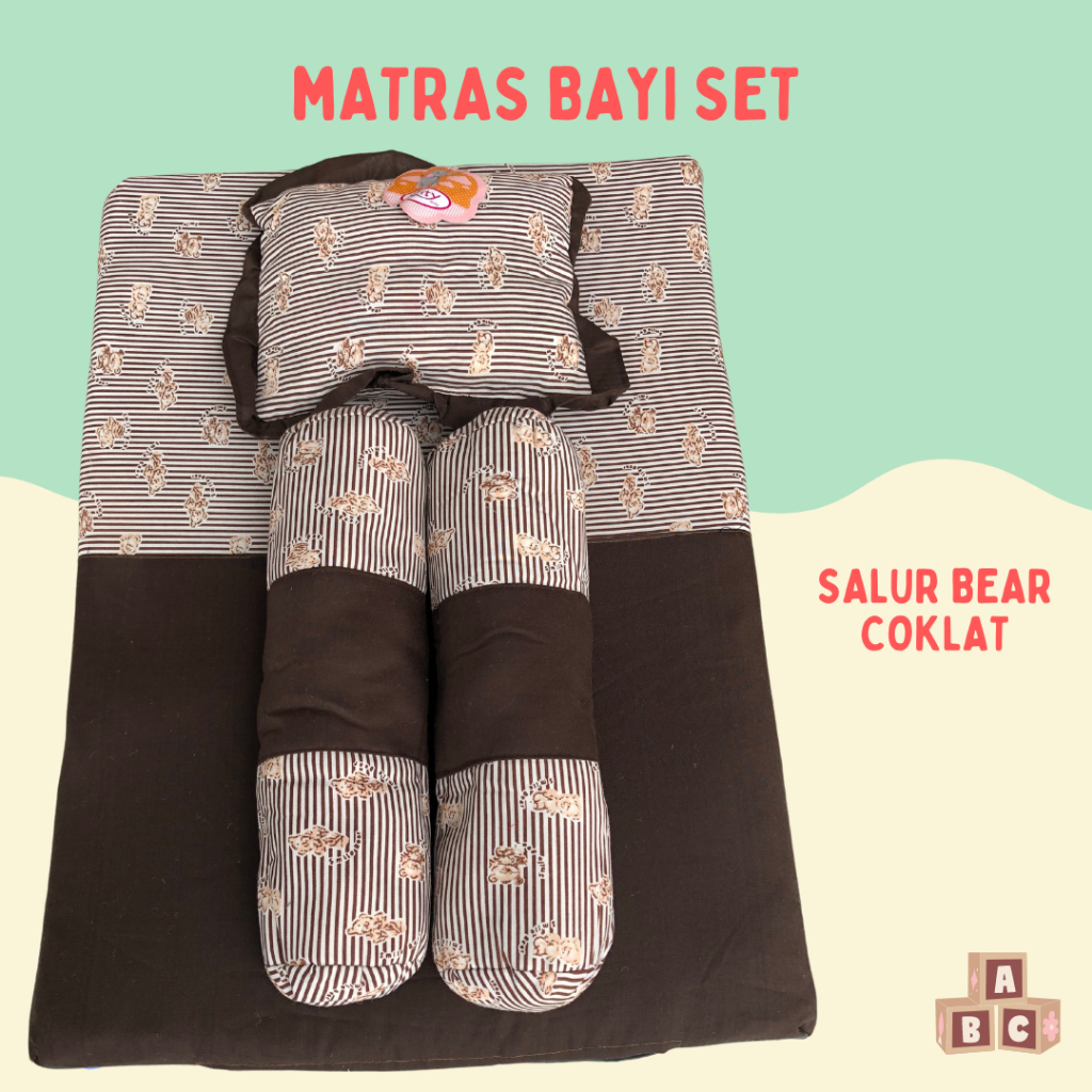 Jual Kasur Matras Bayi set bantal peyang bayi dan 2 guling / kasur bayi ...