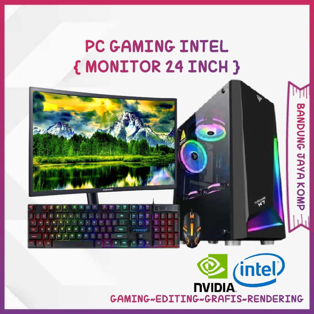 Jual PC GAMING AMD A8 RAM 16 GB SSD 120 GB MONITOR 24 INCH SIAP PAKAI ...