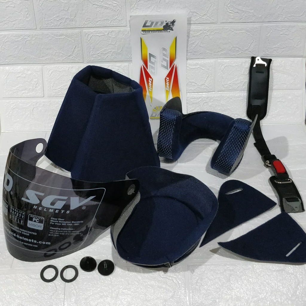 Jual KAIN BUSA DALAMAN HELM LTD SPORT FULL SET | Shopee Indonesia