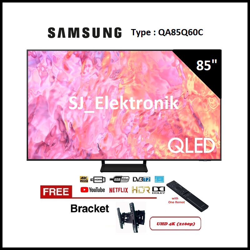 Jual Braket + Samsung QLED 85 Inch 85Q60C - 85Q60 SmartTV UHD 4K Q60C ...