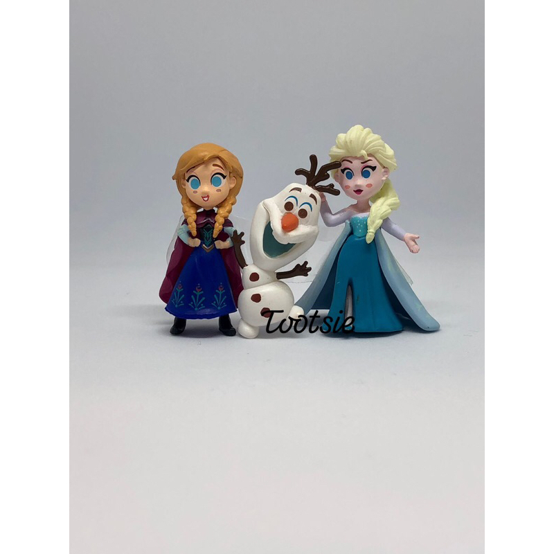 Jual Disney 100 Original Cpcm Frozen Mini Figures Elsa Anna Olaf Cow ...