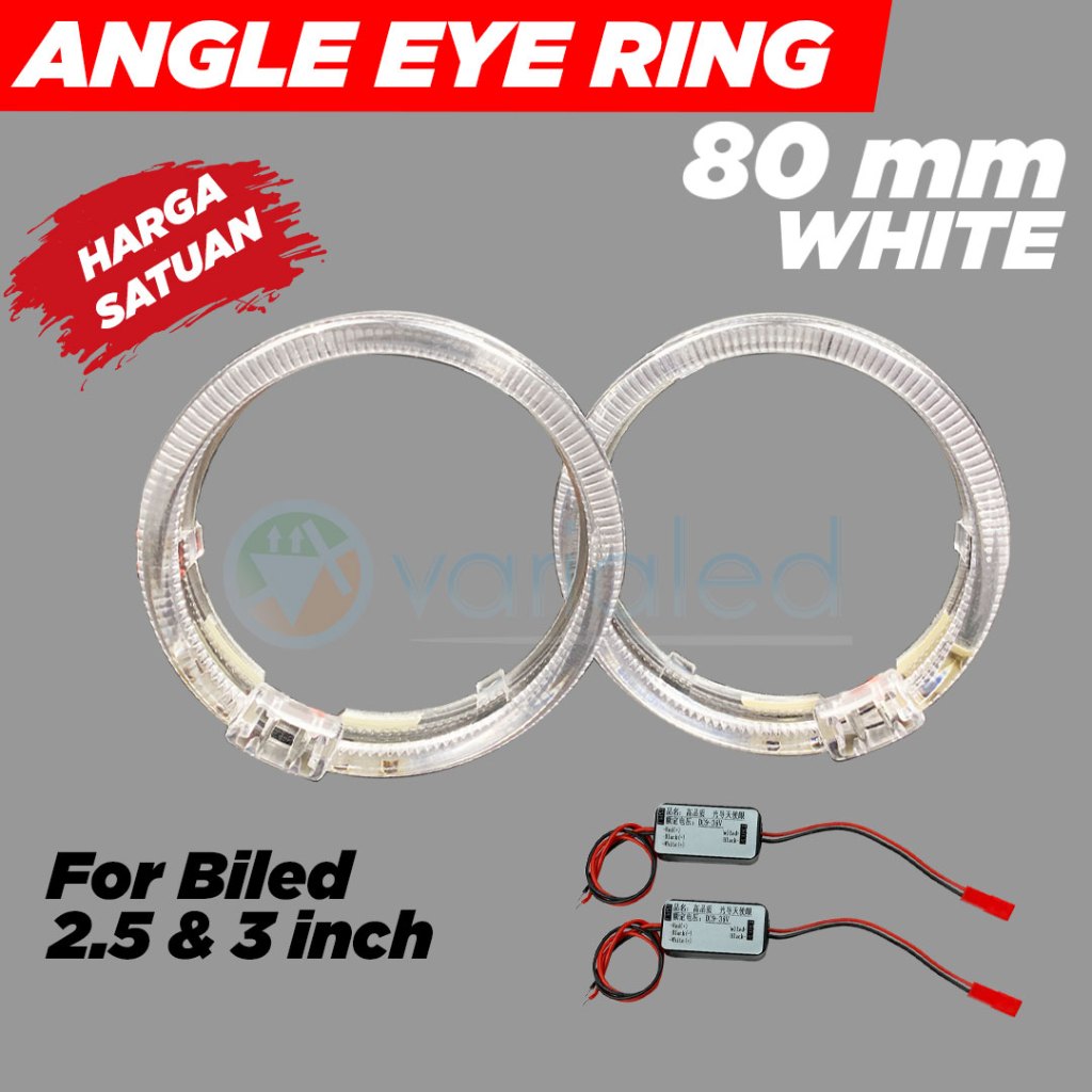 Jual Lampu Led AE Angle Eye Halo Ring 80 mm Crystal Putih White Cob Acrylic Cincin Circle ...