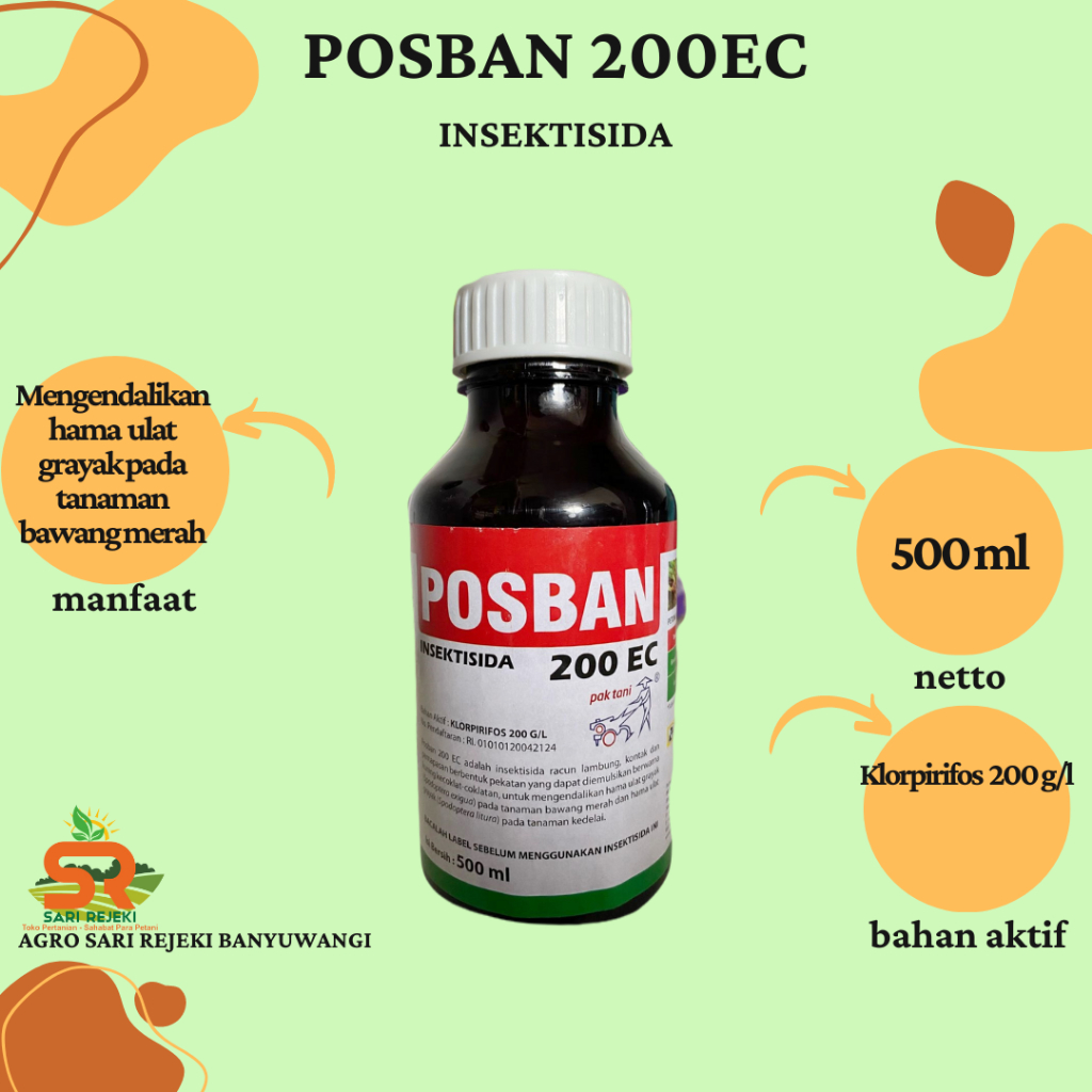 Jual POSBAN 200EC 500ml INSEKTISIDA SEPERTI DURSBAN | Shopee Indonesia
