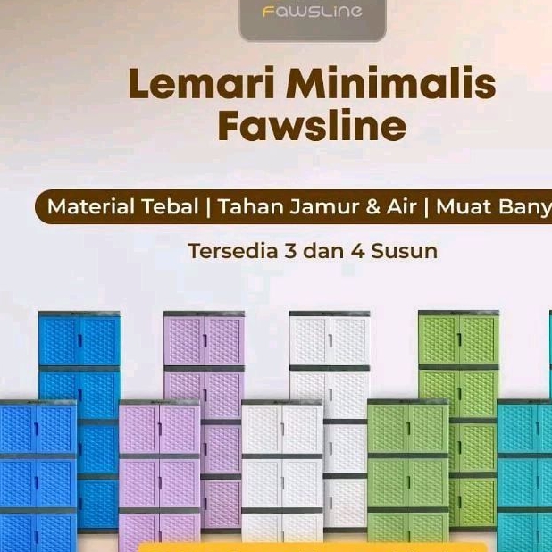 Jual LEMARI PAKAIAN MINI FAWSLINE 4 SUSUN PREMIUM | Shopee Indonesia