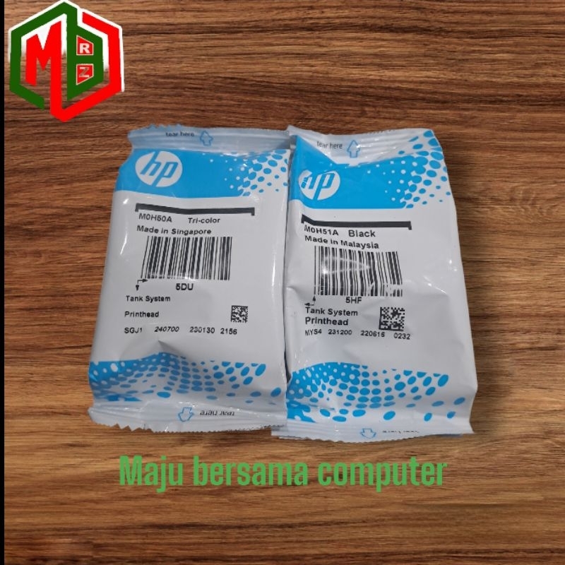 Jual Printhead HP M0H50A Color & M0H51A Black Original Losepack ...