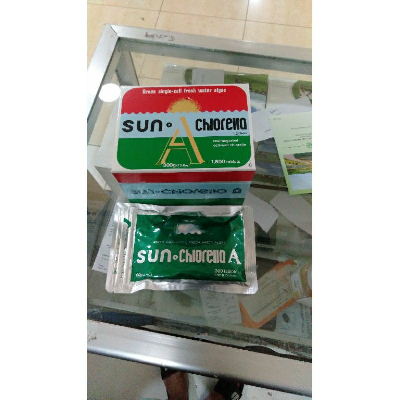 Jual SUN CHLORELLA ISI 300 TABLET CNI SUN CHLORELLA ASLI 100% | Shopee ...