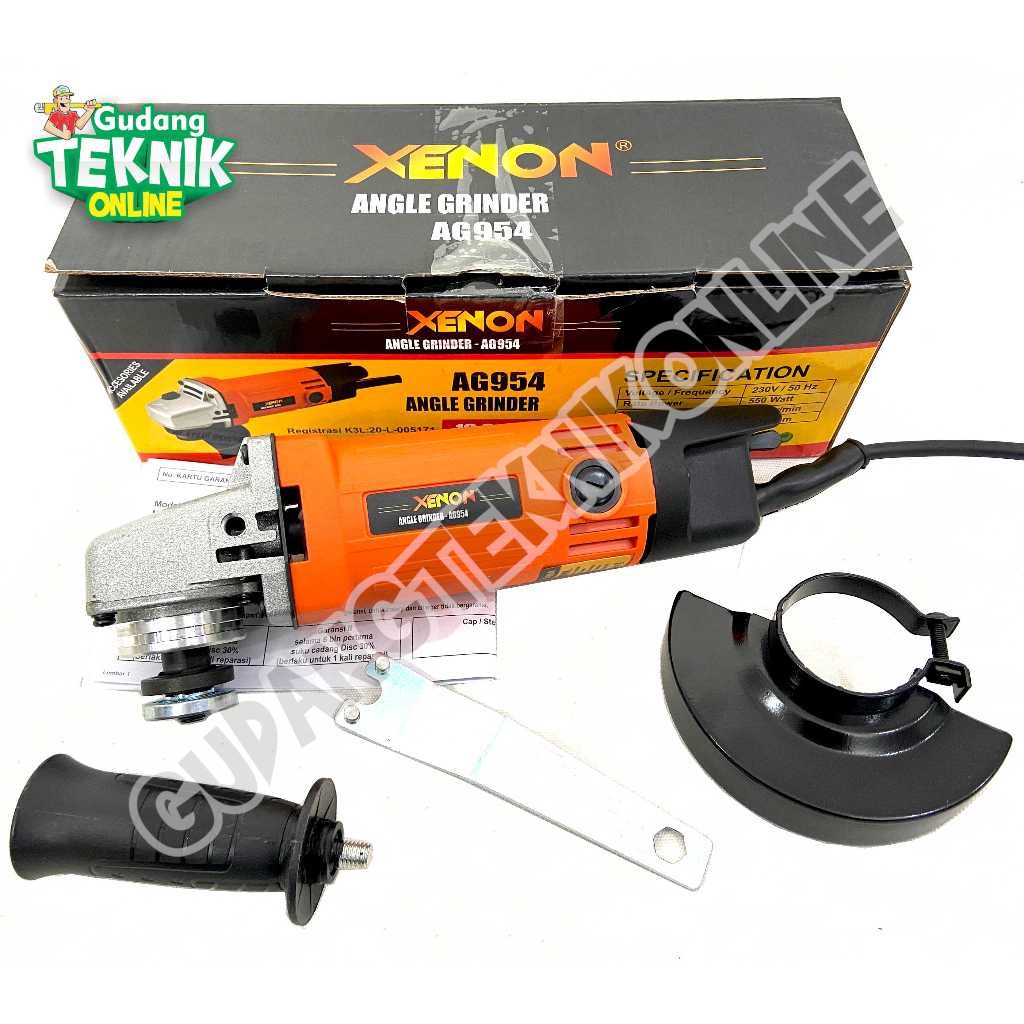 Jual Mesin Gerinda Tangan 4" XENON AG954 Mesin Gerinda 4 Inch Gurinda ...