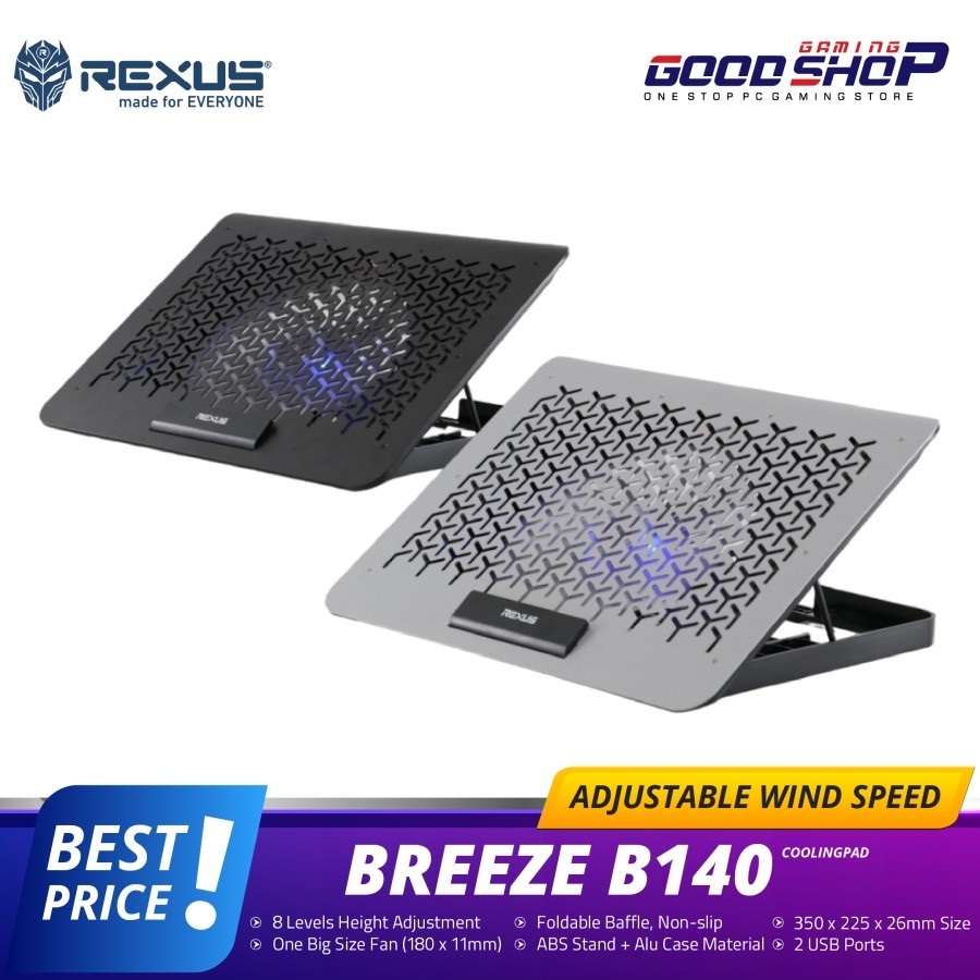 Jual Rexus Cooling Pad / Cooling Fan Breeze B140 | Shopee Indonesia