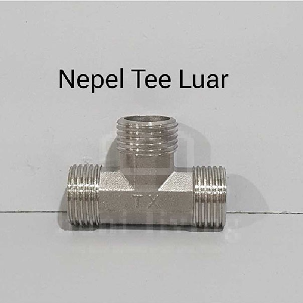 Jual Sambungan Nepel / Tee Shower drat Luar / Tee Drat luar Y2 / Nepel ...