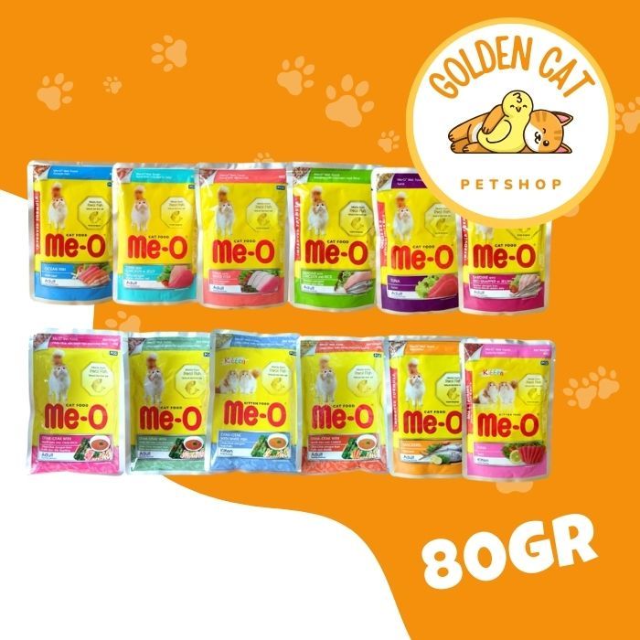 Jual Meo Pouch 80gr Makanan Kucing Basah MEO wet food | Shopee Indonesia
