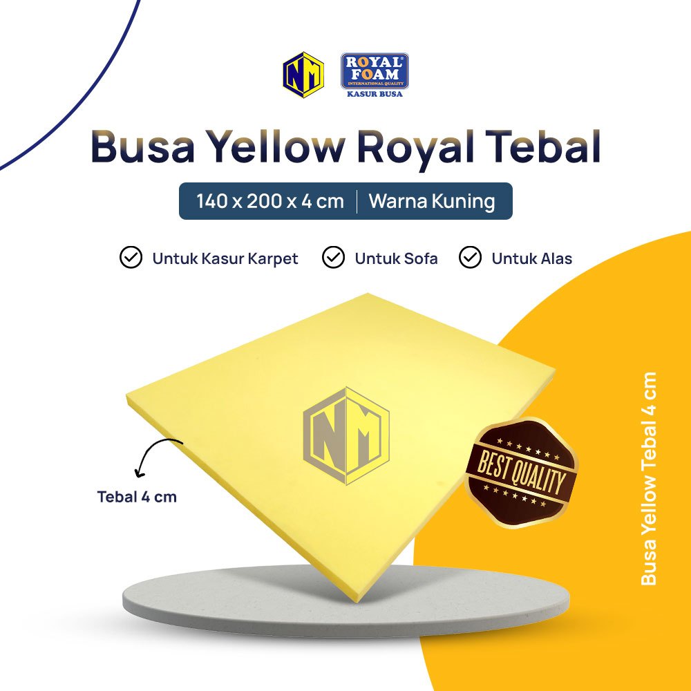 Jual busa yellow royal ukuran 140x200x4cm | Shopee Indonesia