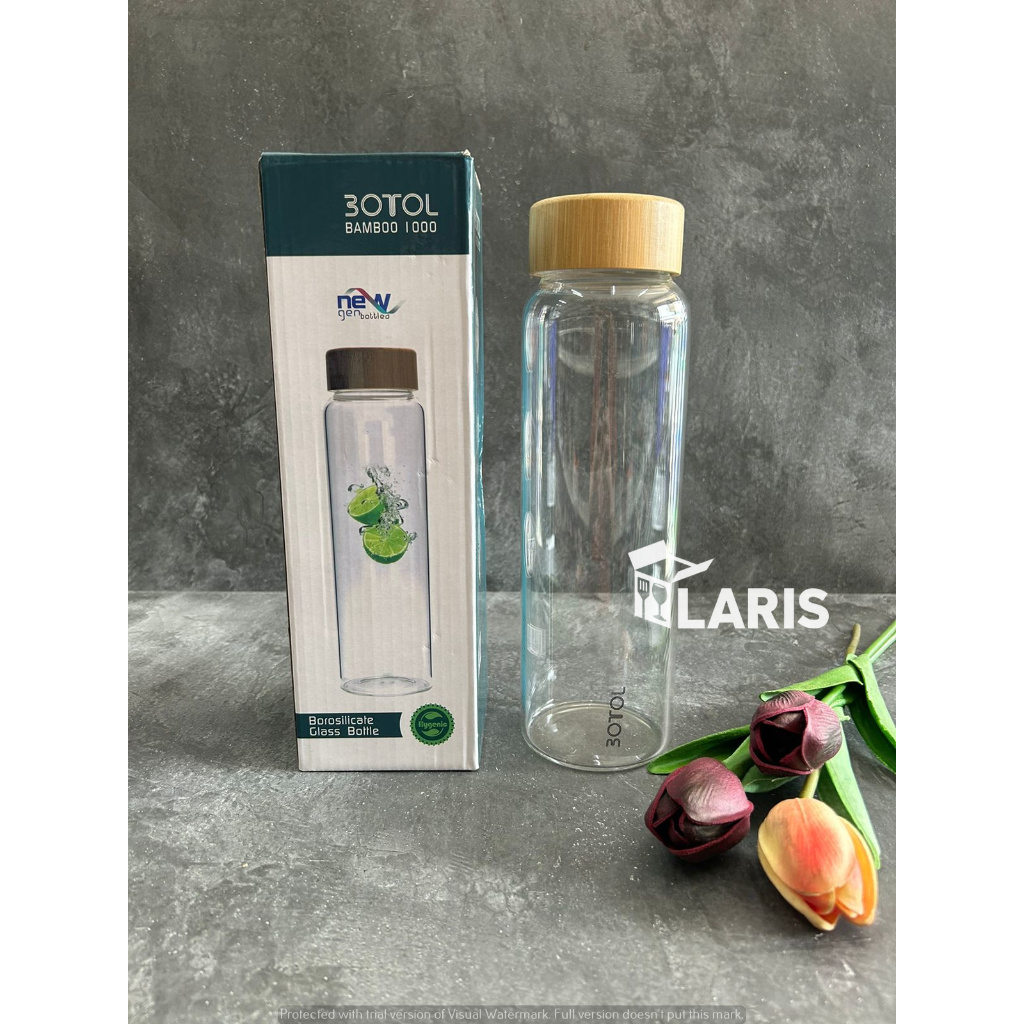 Jual Botol Minum Kaca Botol Infused Water 1000ml | Shopee Indonesia