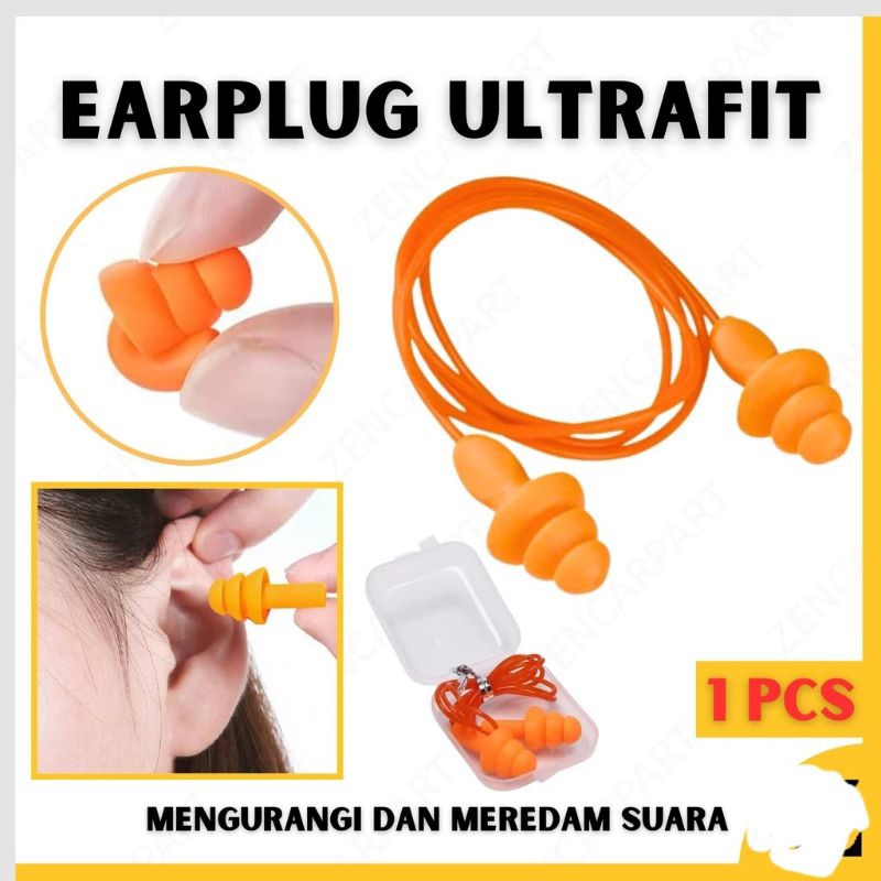 Jual Earplug UltraFit Corded Ear Plug Penutup Telinga Dengan Box kotak ...