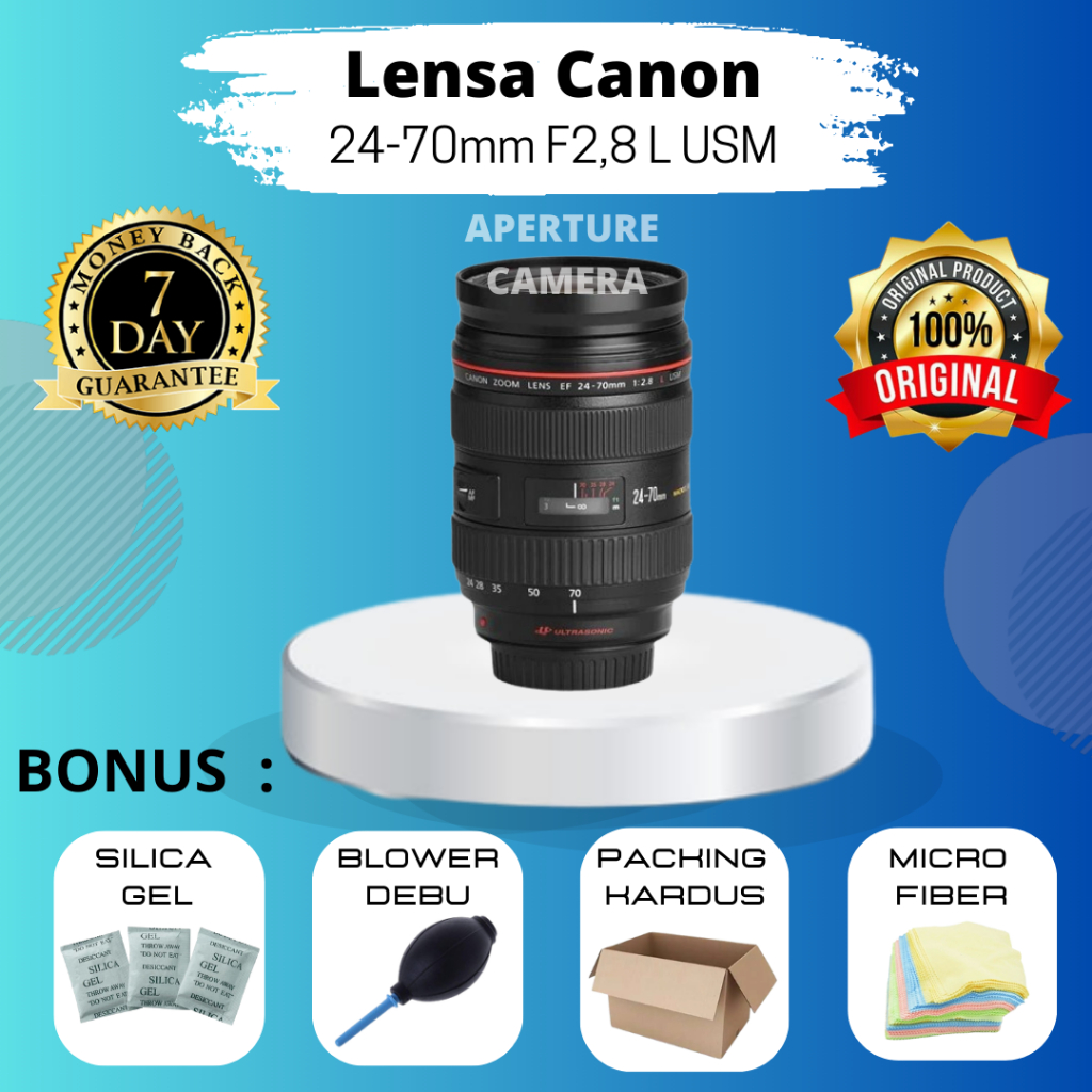Jual LENSA CANON 24-70MM F2.8 L TAJEM FULLSET | Shopee Indonesia