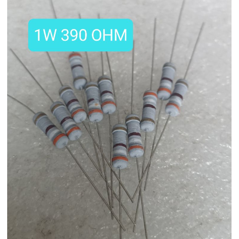 Jual 10BUAH RESISTOR 1WATT 390 OHM 1 WATT 390 OHM 1W 390 OHM | Shopee ...