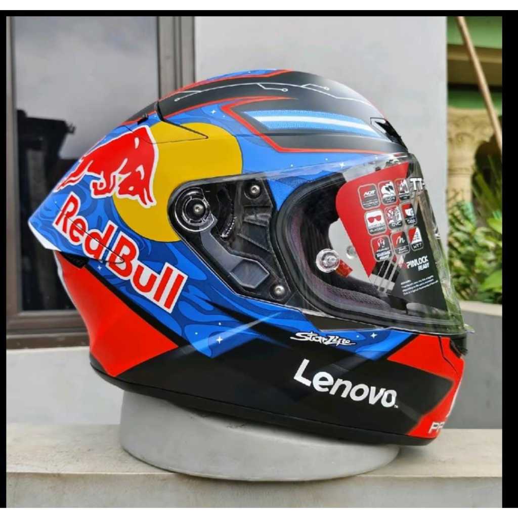 Jual HELM KYT TT COURSE REPAINT Jorge Martin Black DOF HELM FULL FACE ...