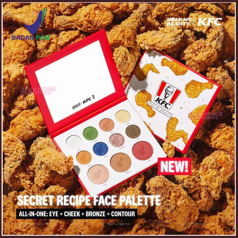 Jual DEAR ME BEAUTY X KFC Secret Recipe Face Palette - BPOM ORIGINAL ...