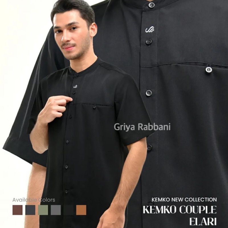 Jual Baju koko hitam - baju koko pendek - baju koko rabbani - koko ...