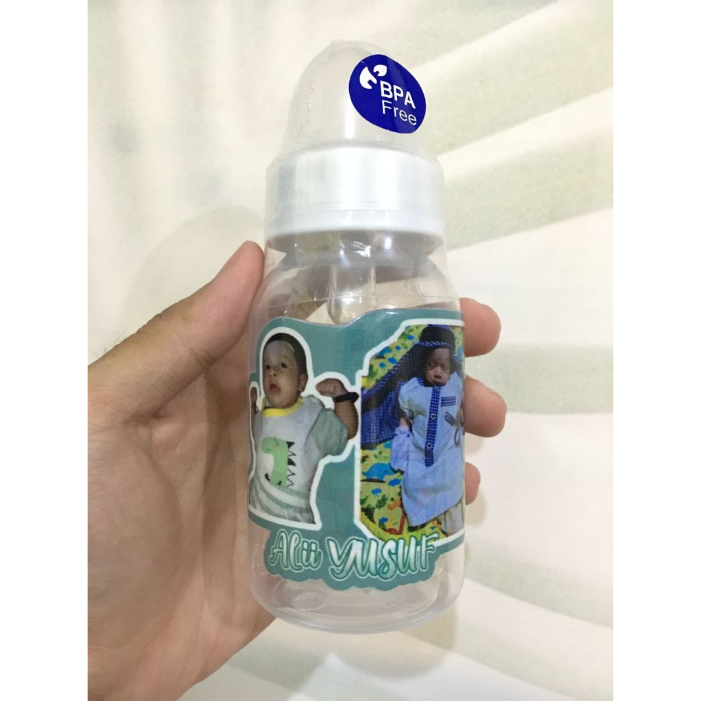 Jual Botol Dot Custom Nama Foto Gambar Bayi Botol Susu Bayi | Shopee ...