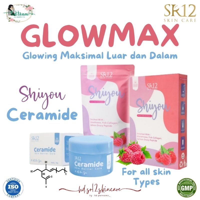 Jual PAKET GLOWMAX SR12 Shiyou Minuman Collagen Serbuk Rasa Raspberry ...
