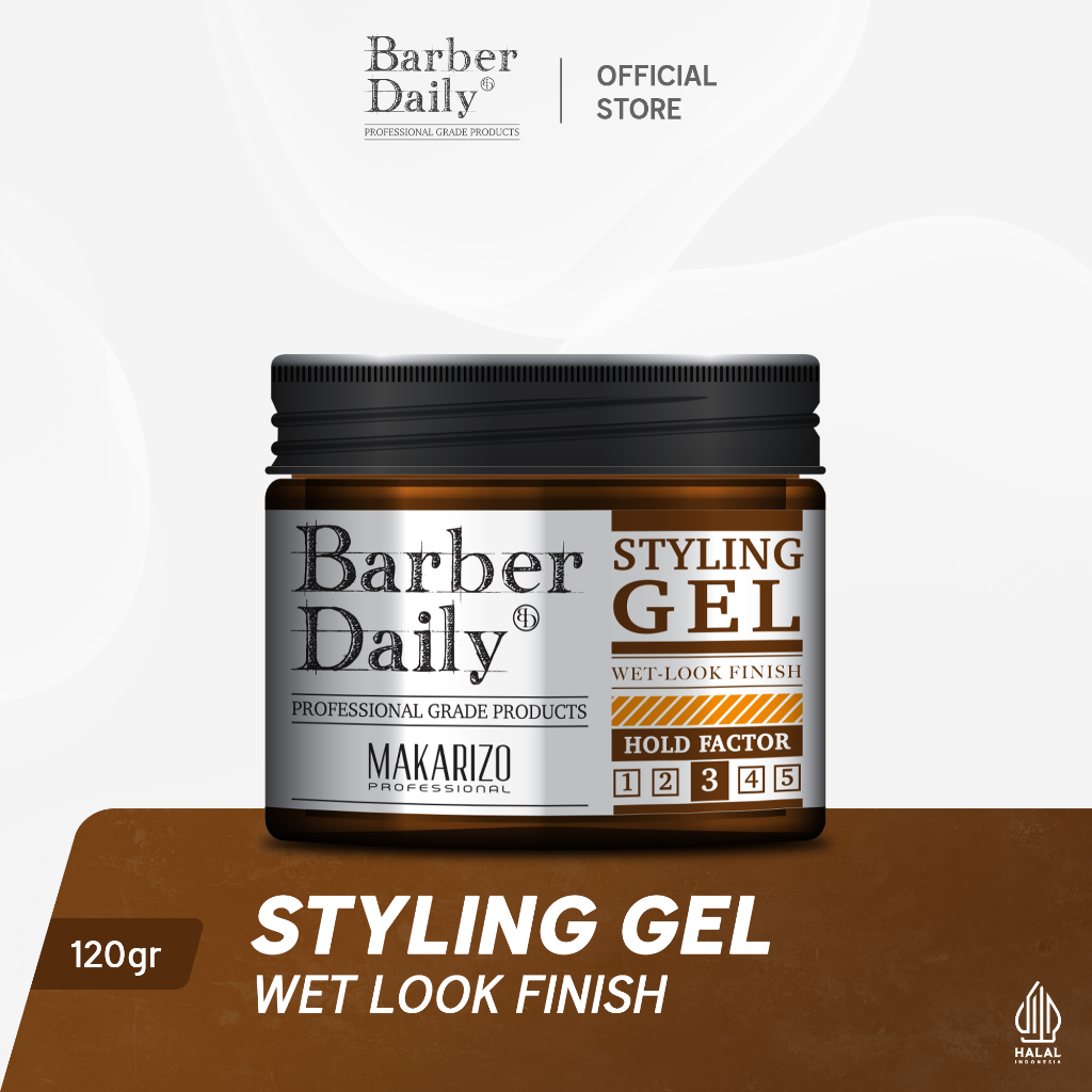 Jual Barber Daily Wet Look Styling Gel 120 gr | Shopee Indonesia