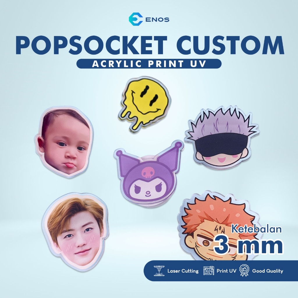 Jual POPSOCKET CUSTOM / POP SOCKET CUSTOM / GRIPTOK CUSTOM PRINT UV | Shopee Indonesia