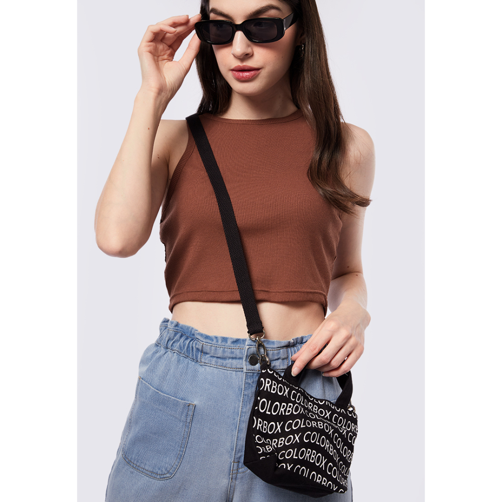 Jual COLORBOX Black Micro Tote Bag | Shopee Indonesia