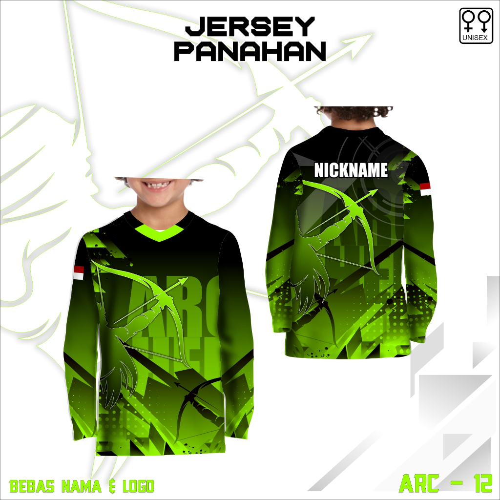 Jual Jersey panah kaos anak baju archery panahan lengan panjang ...
